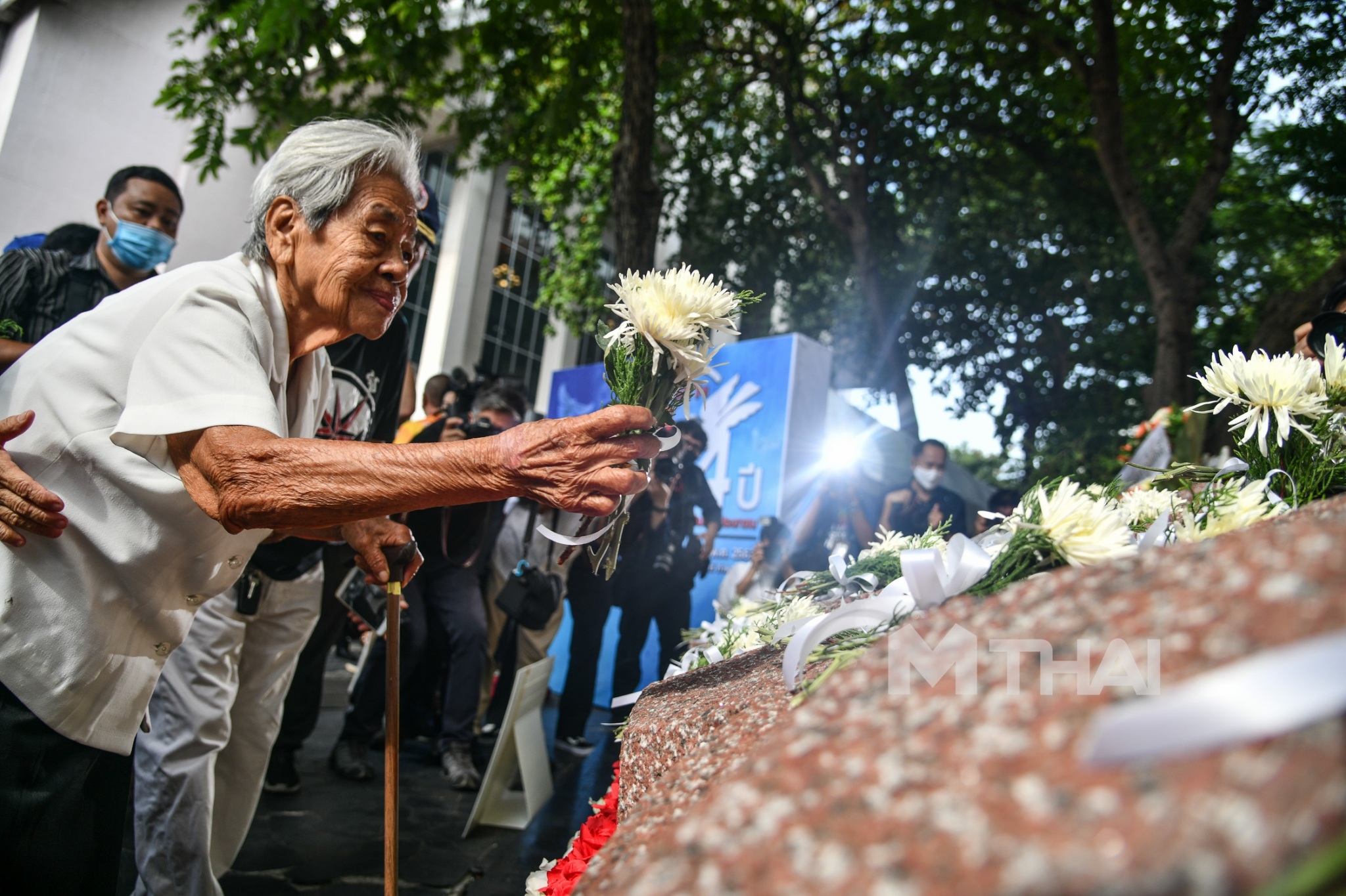 รำลึก 44 ปี 6 ตุลาฯ 2519 ธรรมศาสตร์ ญาติวีรชนร่วมไว้อาลัยผู้สูญเสีย