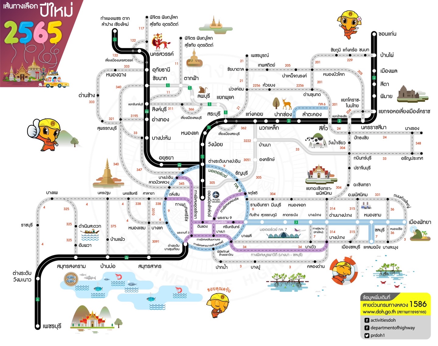 แนะนำเส้นทางเลือกจากกรุงเทพฯ สู่ภูมิภาคต่าง ๆ ช่วงปีใหม่ 65