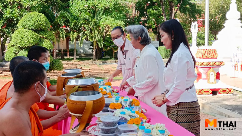 กิจกรรม MThai ใส่บาตรออนไลน์ วัดชมภูเวก วันที่ 3 มิถุนายน 2566