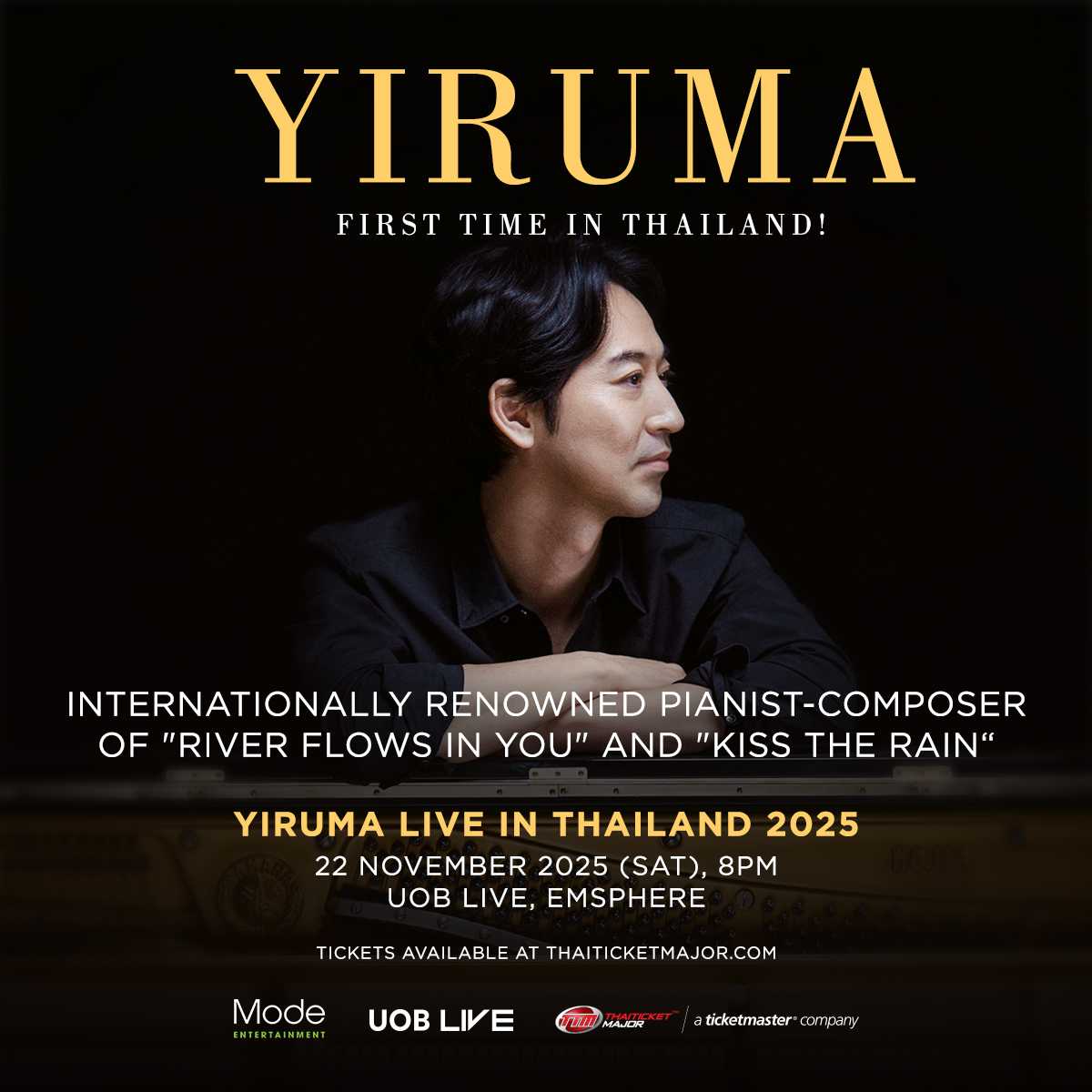 เตรียมสัมผัสสุนทรียภาพทางดนตรีกับ “Yiruma Live In Bangkok 2025”